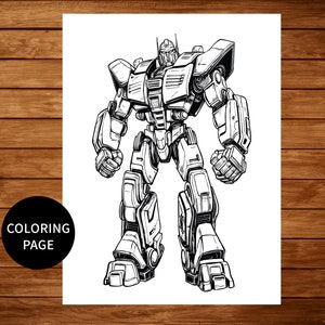 Transformers Reward Chart – Printable Stickers & Coloring Page Set - Etsy