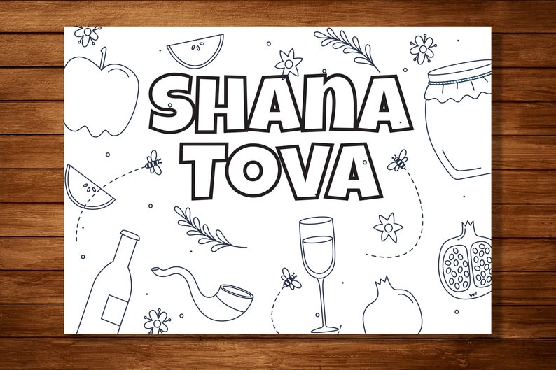Calendar 2023 ,printable Rosh Hashanah ,SHANA Tova,jewish New Year Card ...