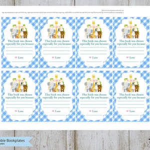 Printable Bookplates,book Plates,baby Shower Bookplate , Bookplate ...