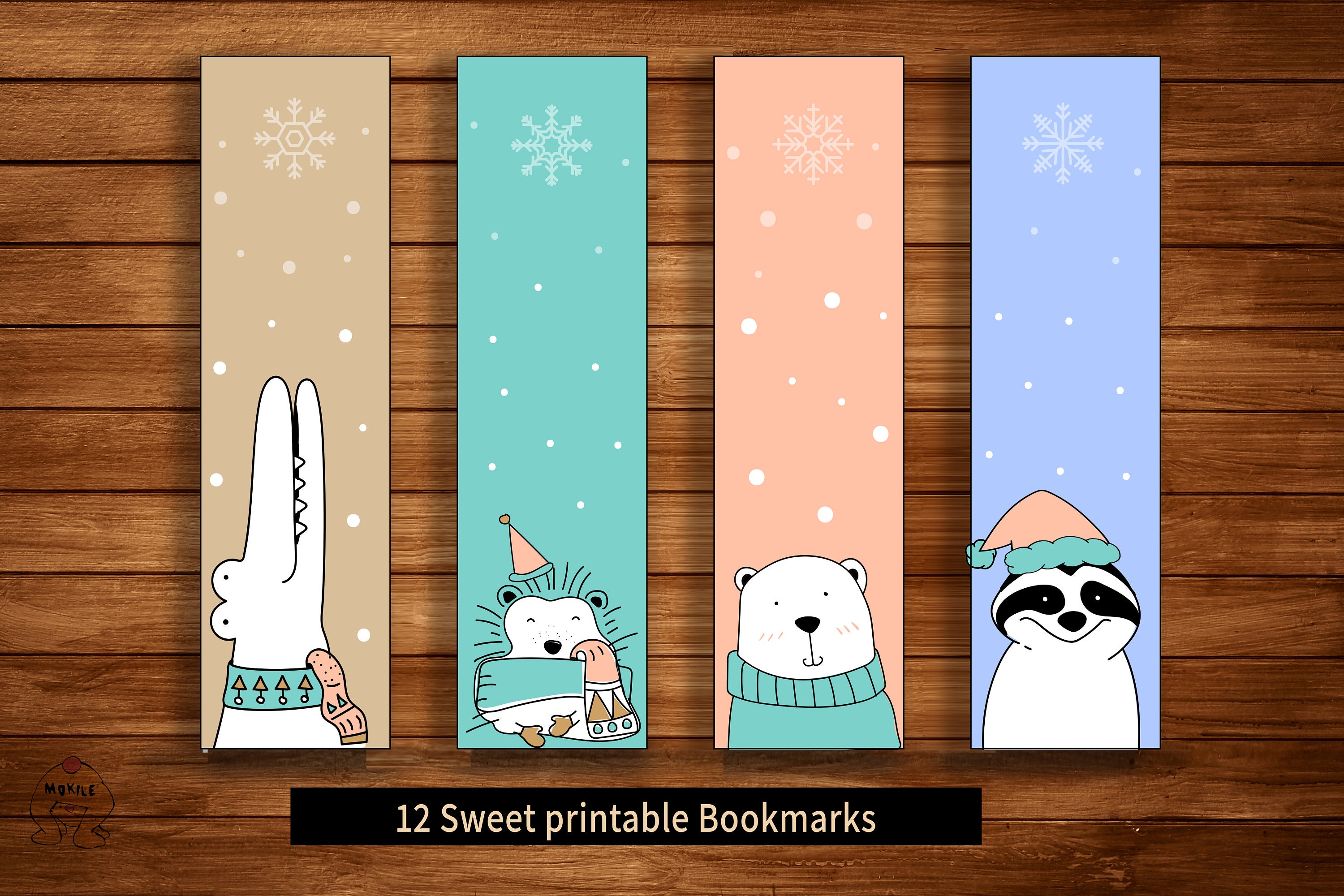Printable Bookmarks Template, Animals Bookmarks, Printable Bookmarks ...