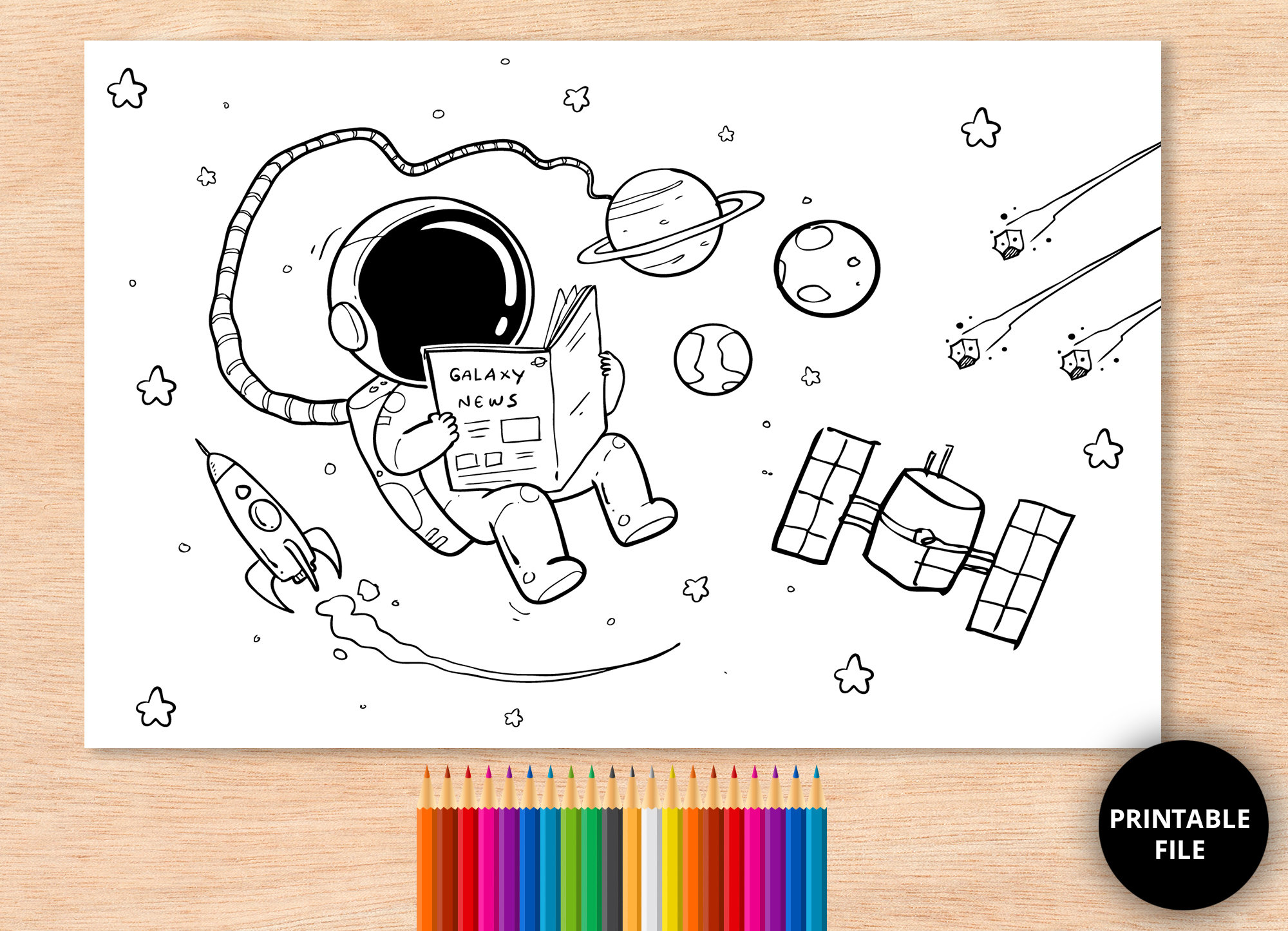 Space Printable, Educational Games,colouring Page Printable, Rockets ...