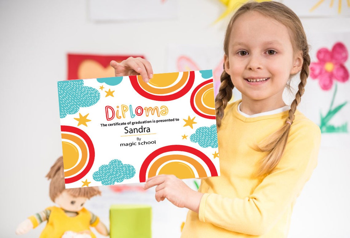 Printable Kids Diploma & Daily Schedule: Homeschool Planner (digital ...