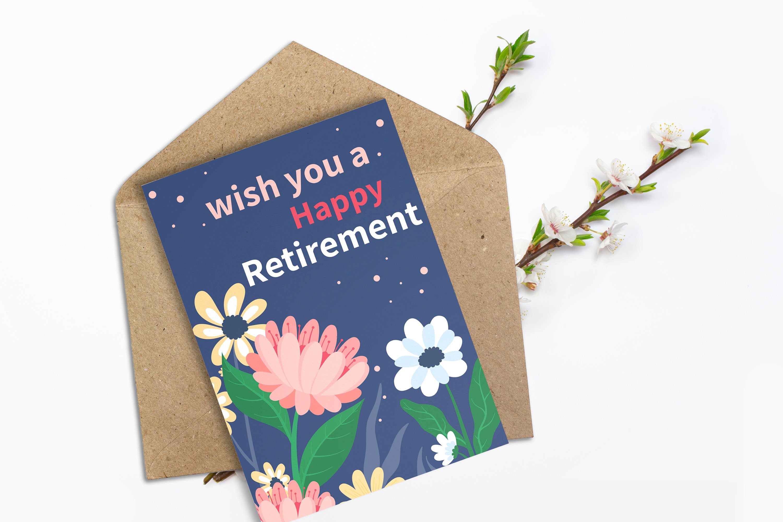 Printable Retirement Card Happy Retirement Instant Etsy