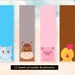 Printable Bookmarks Template, Animals Bookmarks, Printable Bookmarks ...