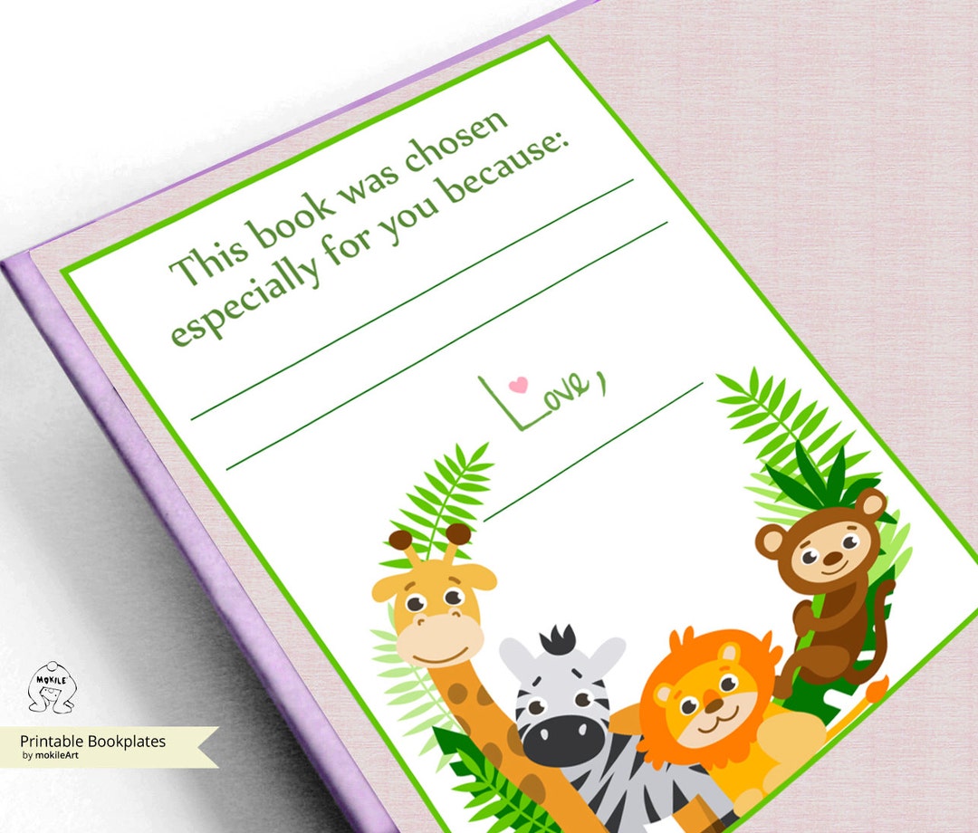 Printable Bookplates,book Plates,baby Shower Bookplate,instant Download ...