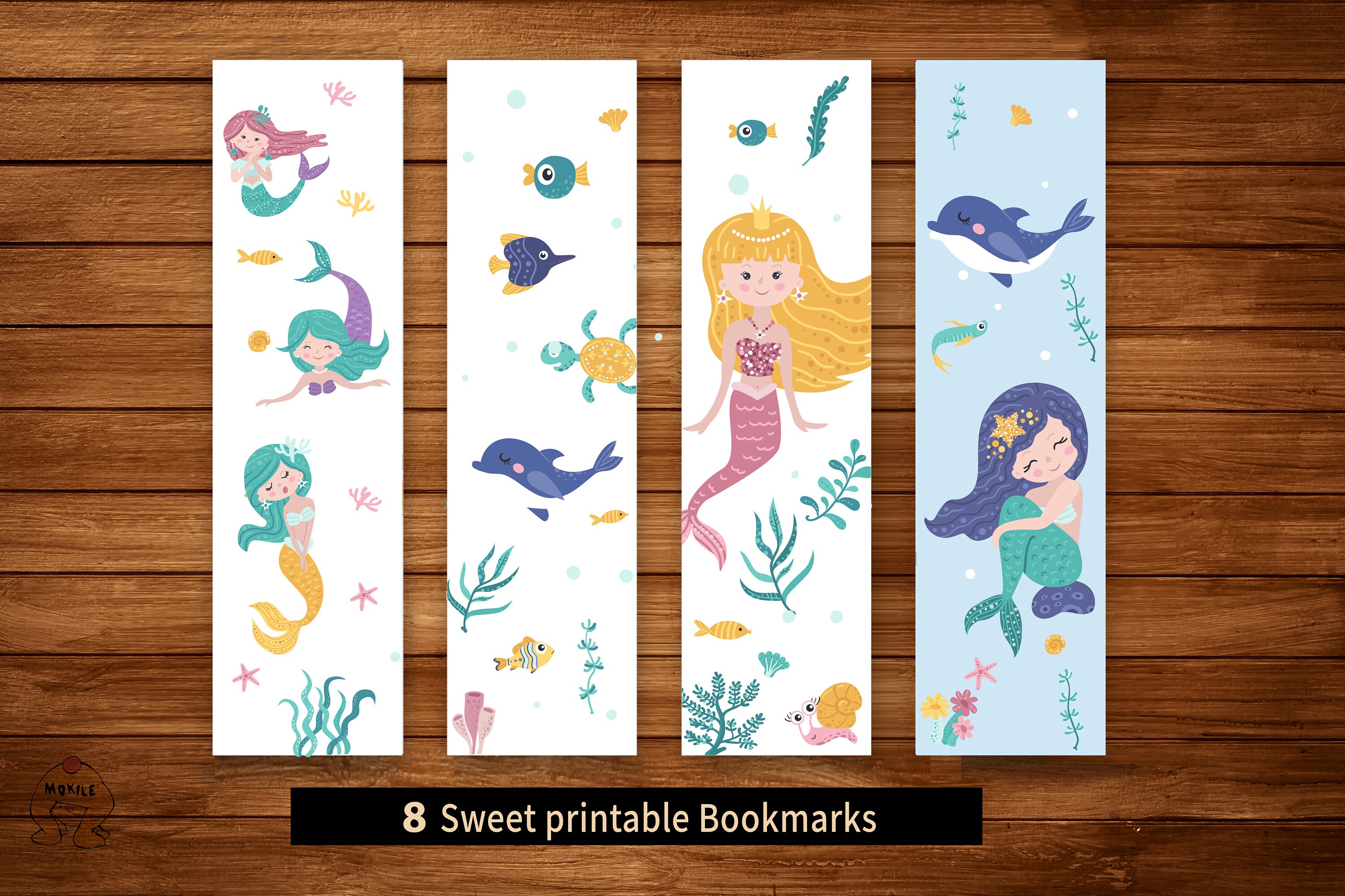 Printable Bookmarks Template Mermaids Bookmarks Printable - Etsy Canada