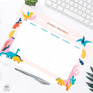 Printable Weekly ,weekly School Planner ,dinosaur Printable, Planner ...