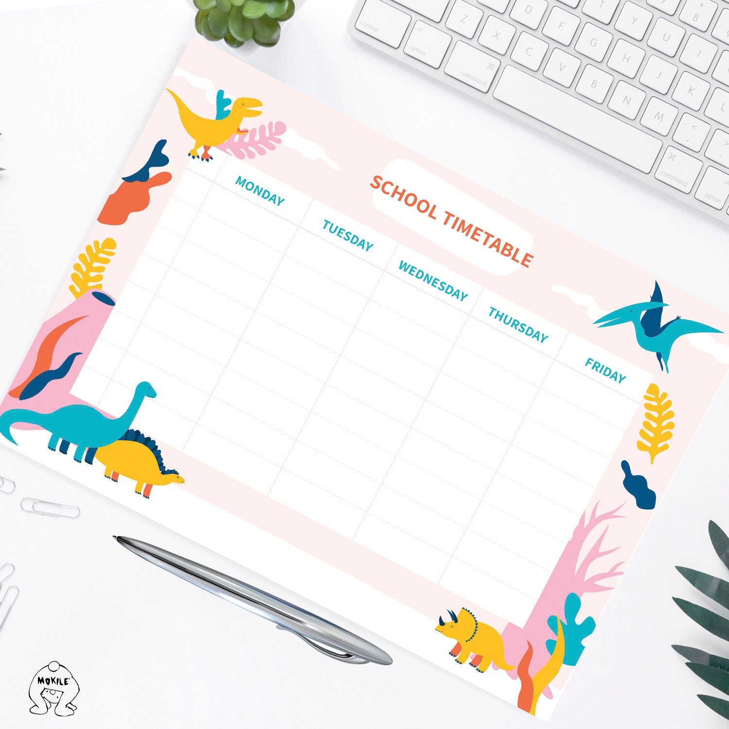 Printable Weekly ,weekly School Planner ,dinosaur Printable, Planner ...
