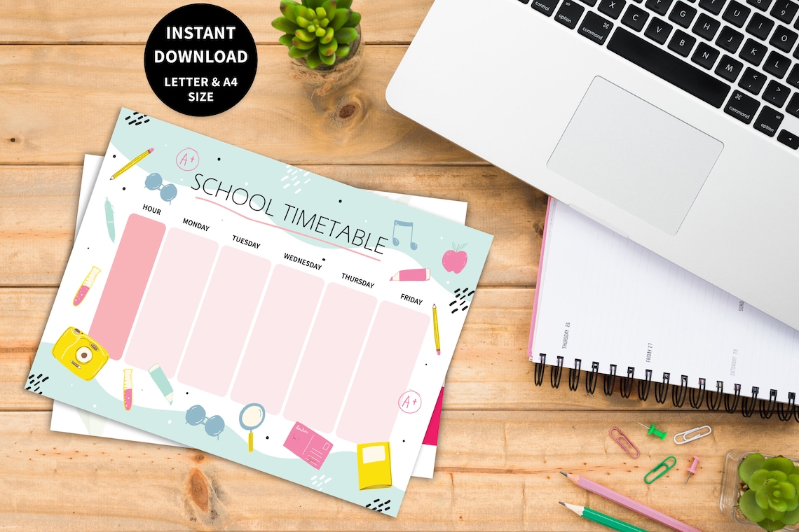 Kids Daily Schedule, Planner Printable,activates for Kids,printable ...