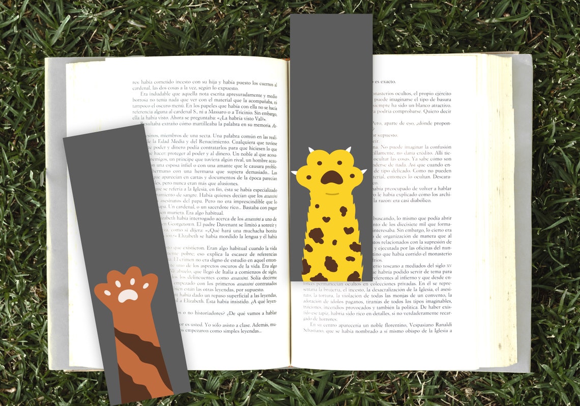Printable Bookmarks Template Bookmarks for Kids Animals | Etsy