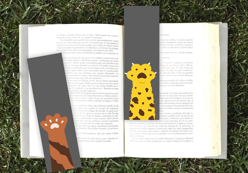 Printable Bookmarks Template Bookmarks for Kids Animals | Etsy