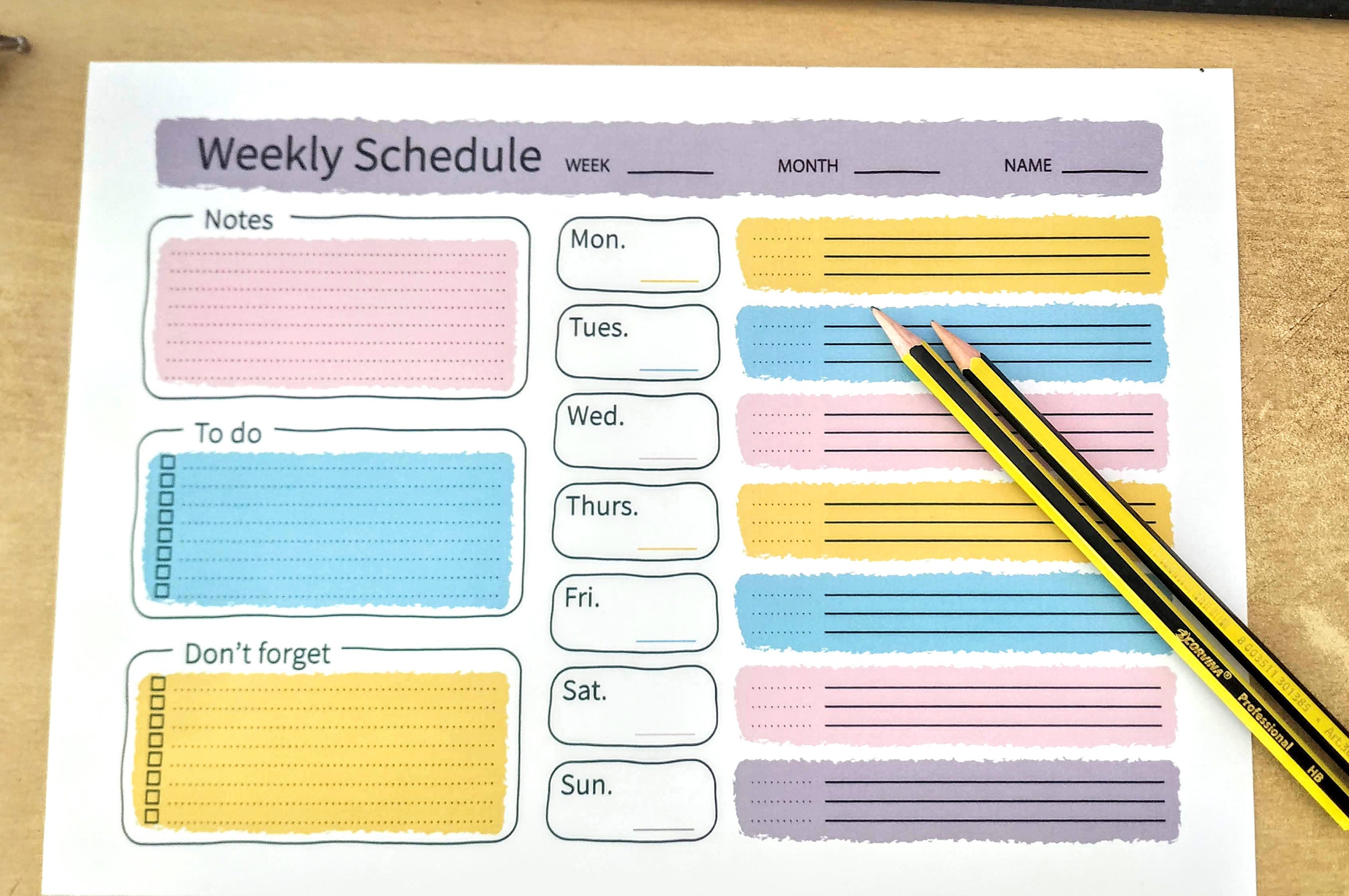 Kids Daily Schedule Planner Printable Gift for Kidprintable - Etsy