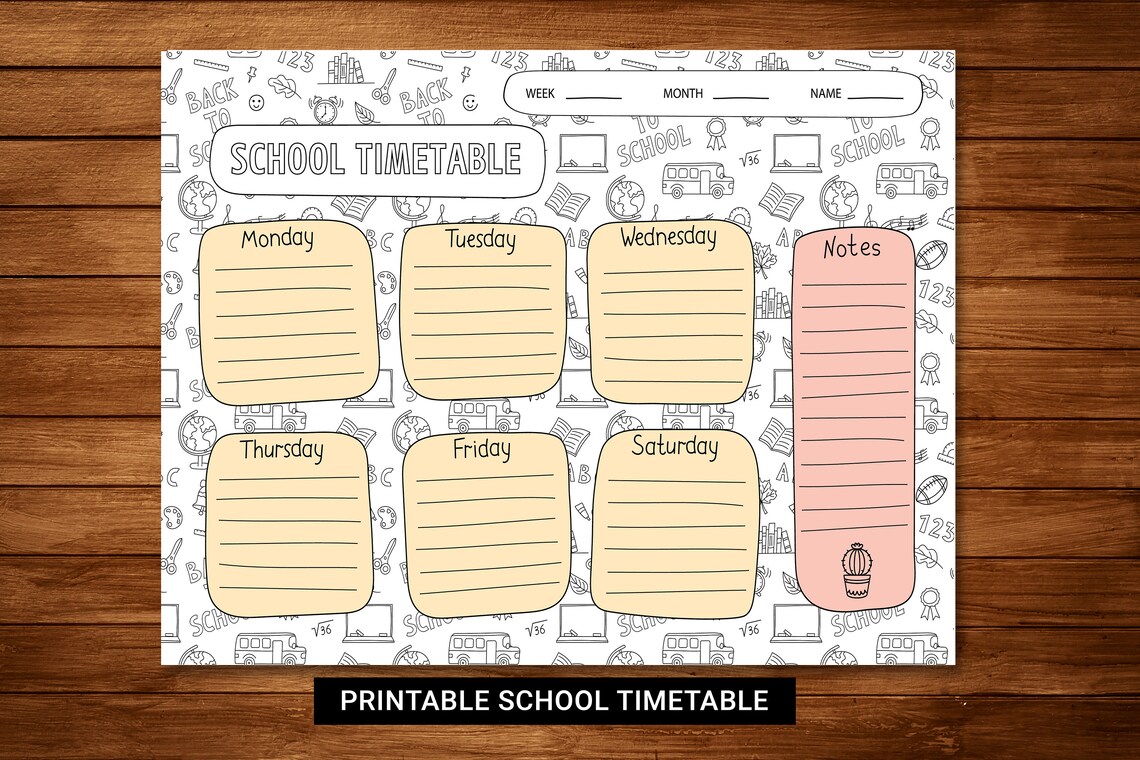 Daily Plan Monthly Plan Colouring Page BOOKMARKS Planner - Etsy