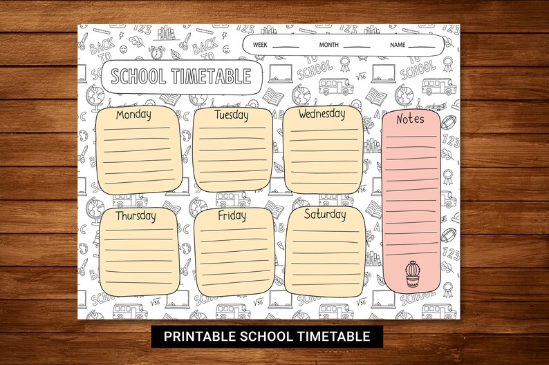 Daily Plan Monthly Plan Colouring Page BOOKMARKS Planner - Etsy