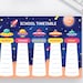 Weekly Schedule Printable Space Printable Weekly Organizer - Etsy