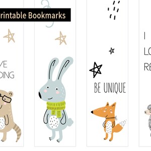 Printable Bookmarks Template, Animals Bookmarks, Printable Bookmarks ...