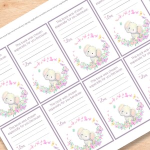 Bookplate Card,printable Bookplates,book Plates,elephant Book Plates ...