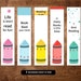 Printable Crayon Bookmarks for Kids: Colorful Reading Set (PDF) - Etsy