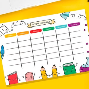 Kids Daily Schedule, Planner Printable, Activates Printable,home School ...