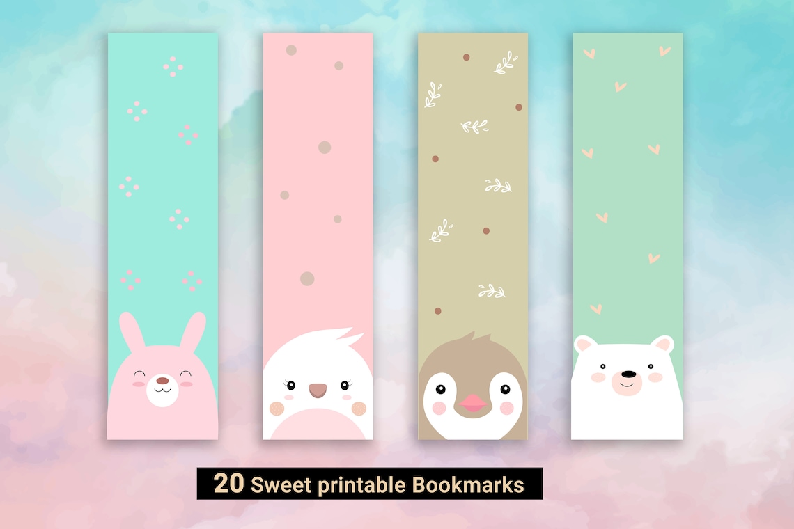 Bookmarks for Kids Bookmarks Template Animal Bookmarks - Etsy