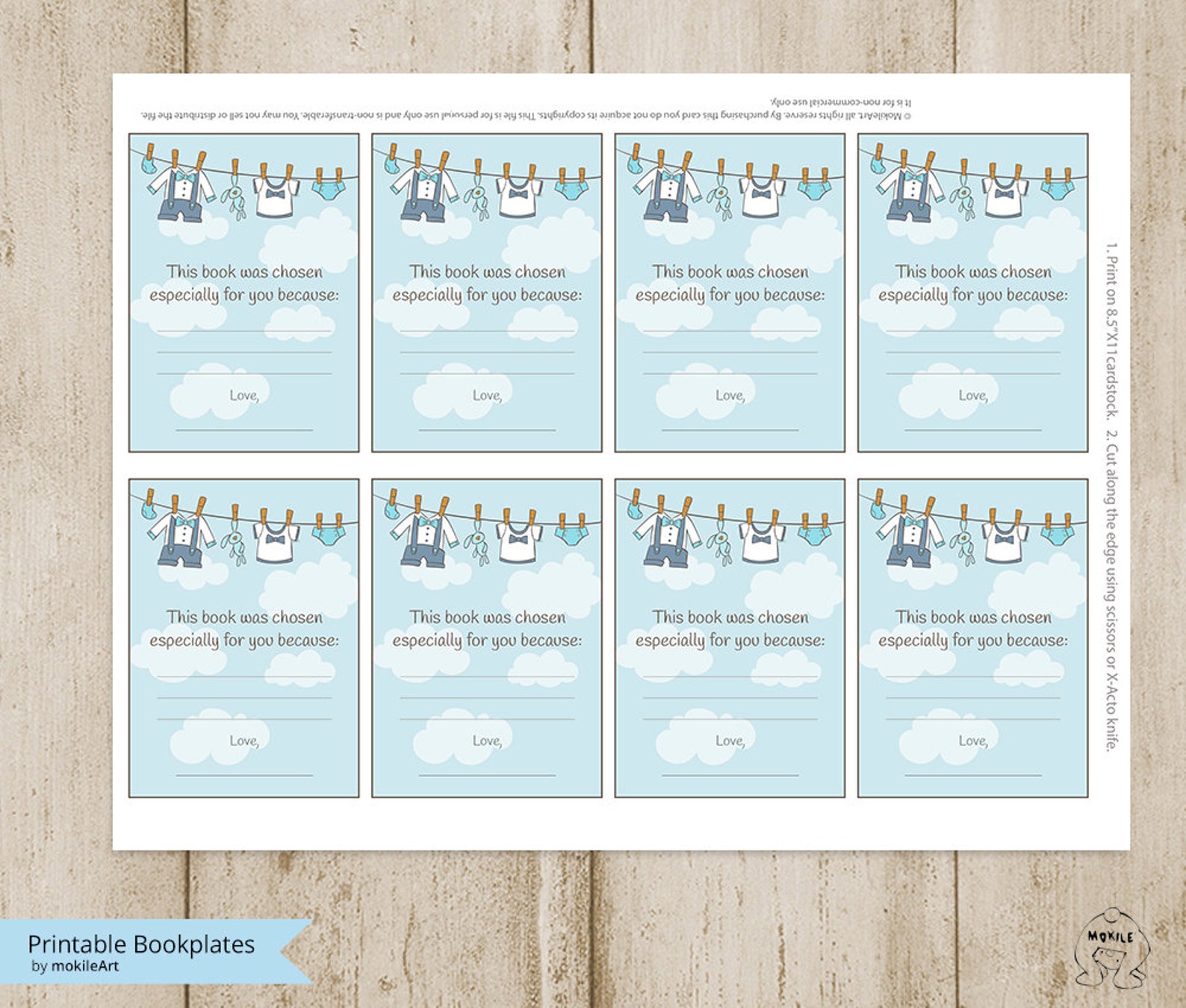 Printable Bookplates,book Plates,baby Shower Bookplate,instant Download ...