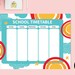 Printable Kids Diploma & Daily Schedule: Homeschool Planner (digital ...