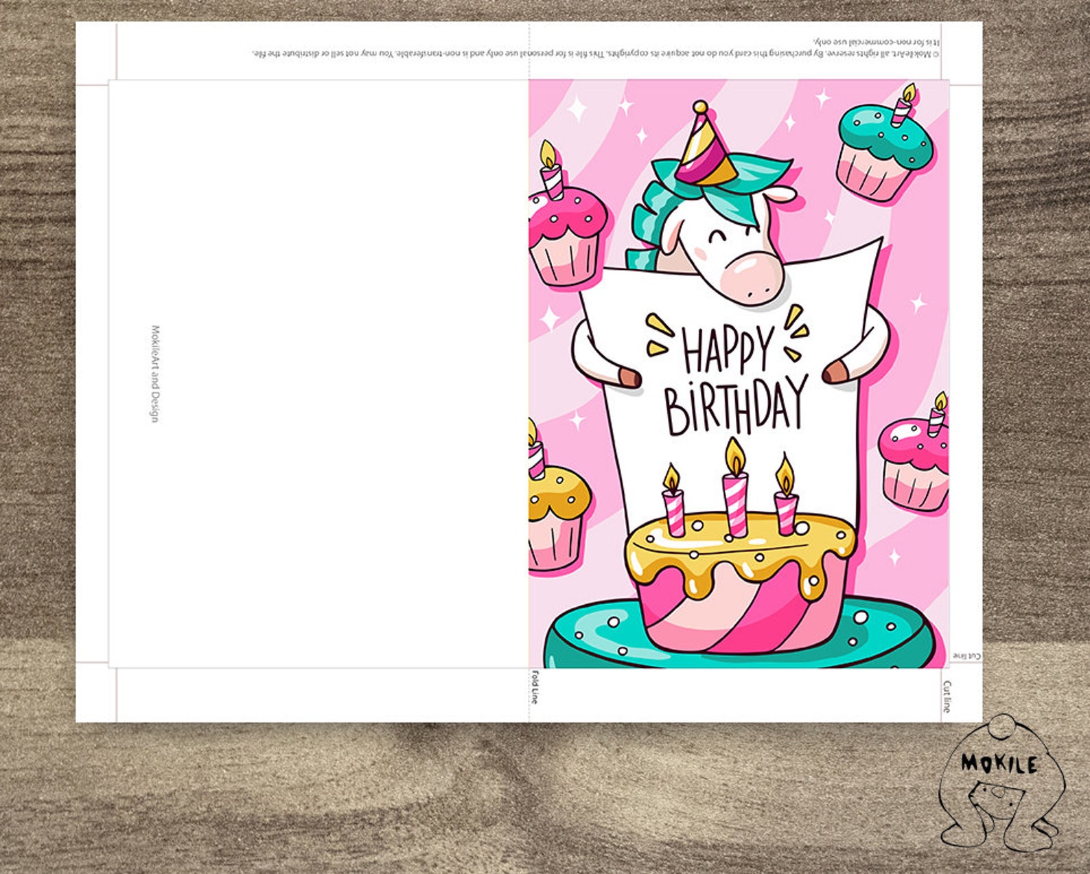Printable Birthday Cards,unicorn Party ,unicorn Birthday Printable ...