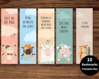 Bookmarks for Kids printable Bookmarks Template Bookmarks - Etsy UK