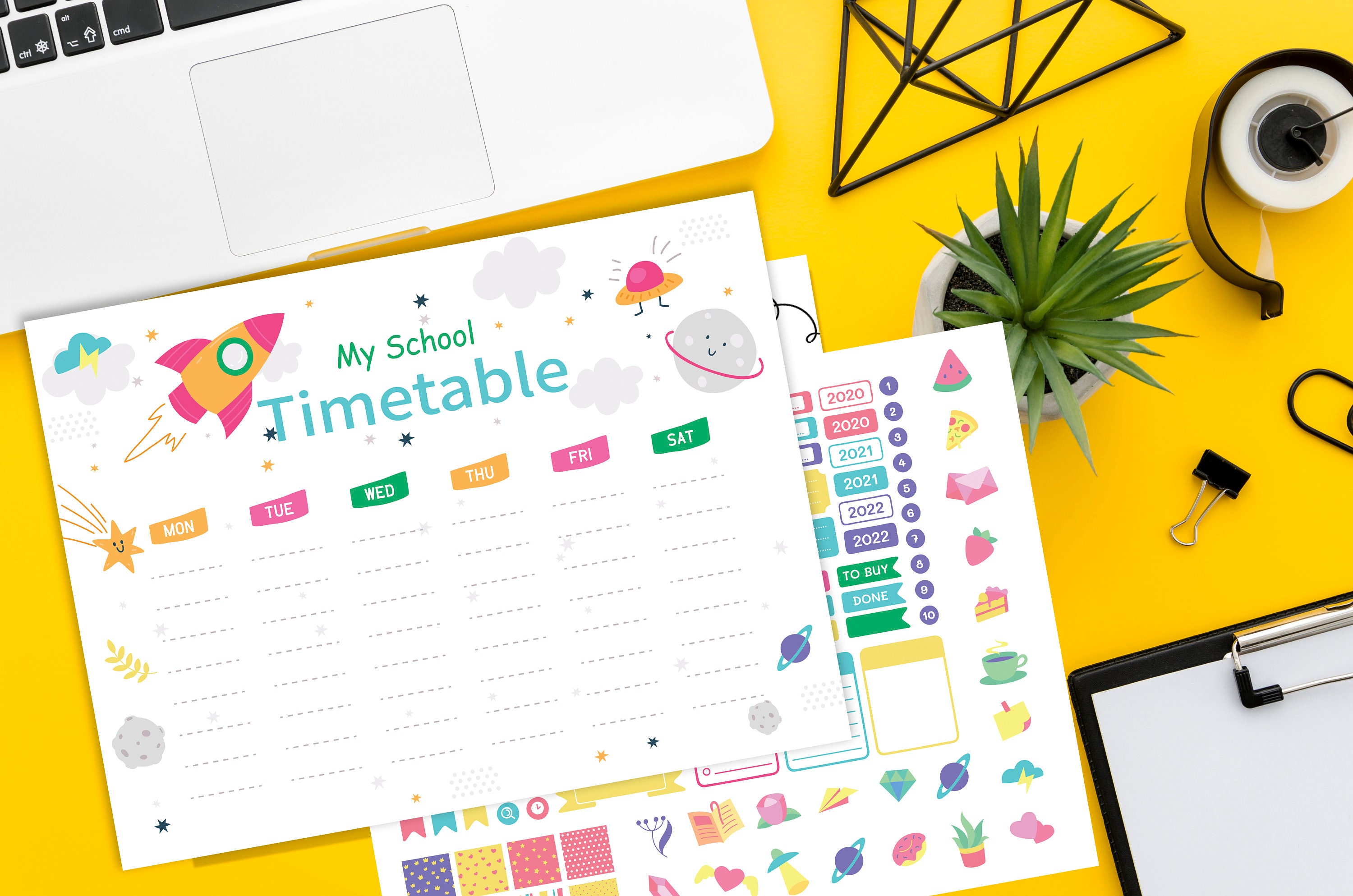 Homeschool Planner,kids Daily Schedule,printable Planner,weekly ...