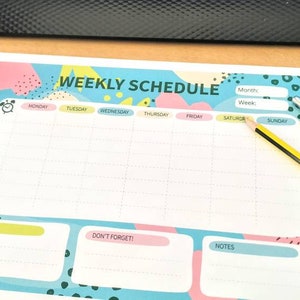 Printable Weekly Planner,planificador Semanal Imprimible, Gift, Fashion ...