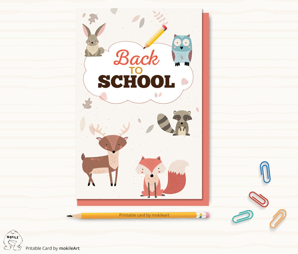 Woodland Printable School Labels back to School-labels - Etsy Israel