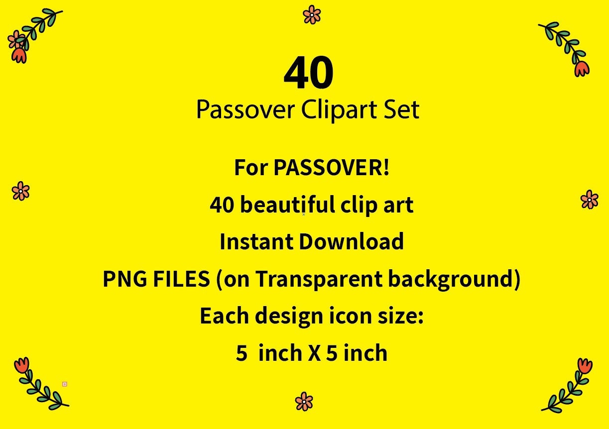 Passover Clip Art ,passover, Passover Printable,passover Decoration ...