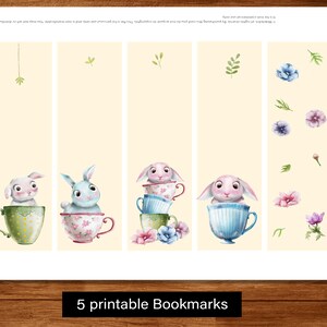 Printable Bookmarks Template, Printable Gift, Animals Bookmarks ...