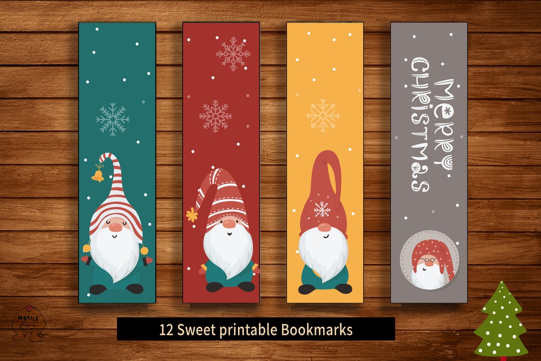 Printable Bookmarks Template, Christmas Bookmarks, Printable Bookmarks ...