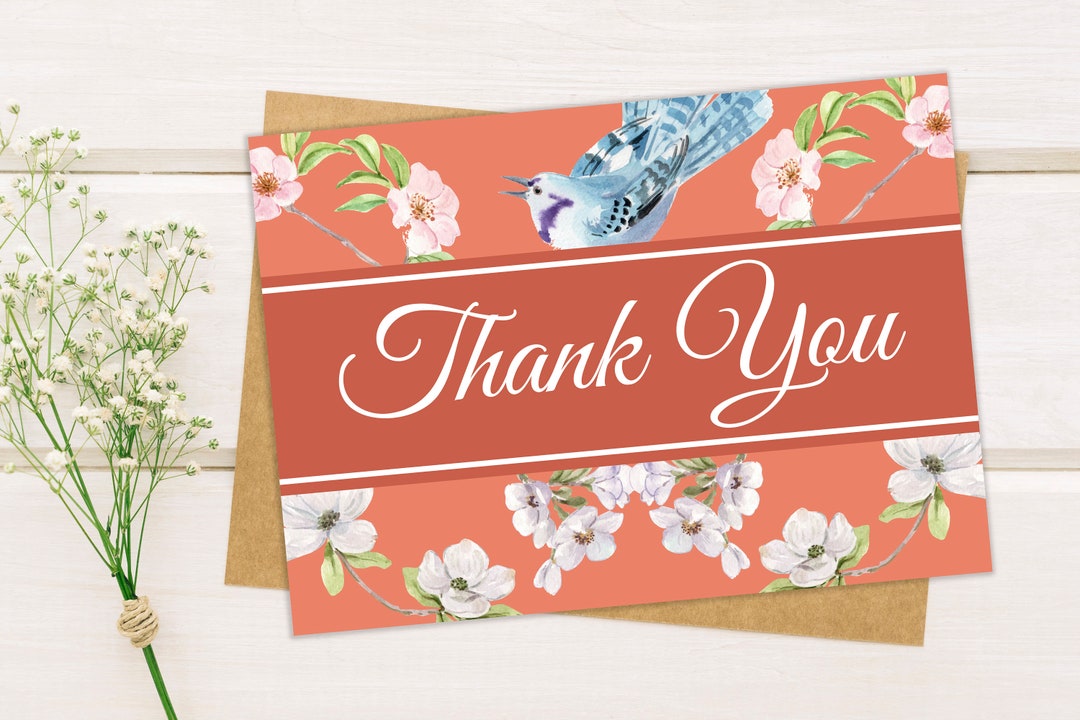 Printable Thank You Card - Express Your Gratitude in Style - Etsy