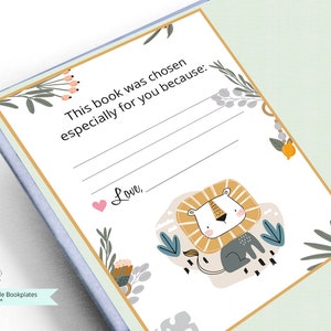 Printable Bookplate -book Plates -baby Shower Bookplate -3 Printable ...