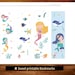 Printable Bookmarks Template, Mermaids Bookmarks, Printable Bookmarks ...