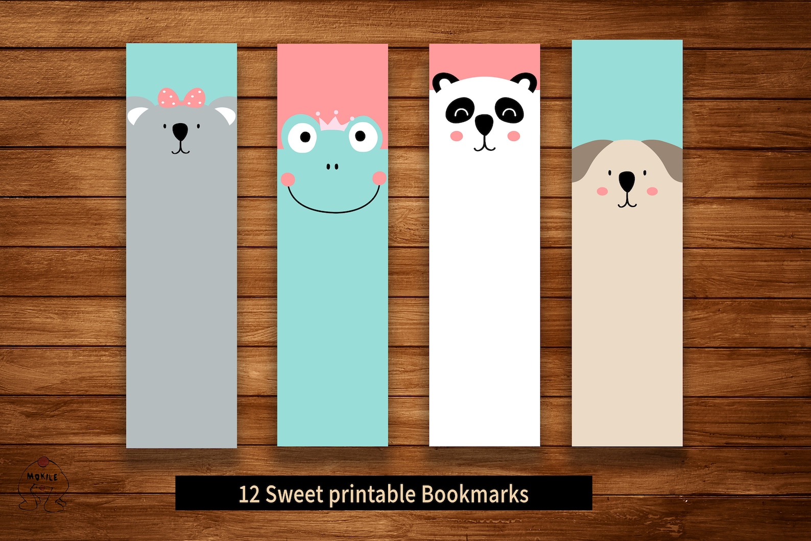 Printable Bookmarks Template Animals Bookmarks Printable - Etsy Canada
