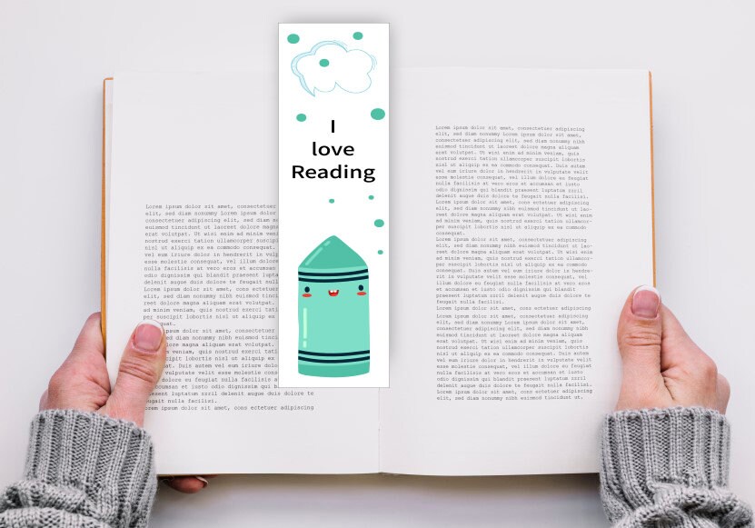 Printable Crayon Bookmarks for Kids: Colorful Reading Set (PDF) - Etsy
