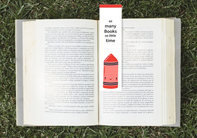 Printable Crayon Bookmarks for Kids: Colorful Reading Set (PDF) - Etsy