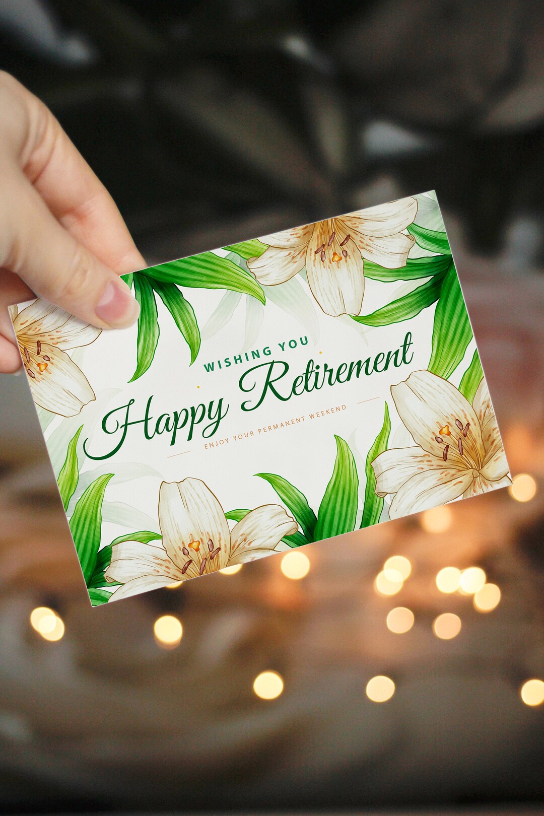 Retirement Card / Happy Retirement / Instant Download / 5x7 Digital ...