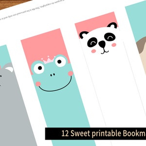 Printable Bookmarks Template, Animals Bookmarks, Printable Bookmarks ...