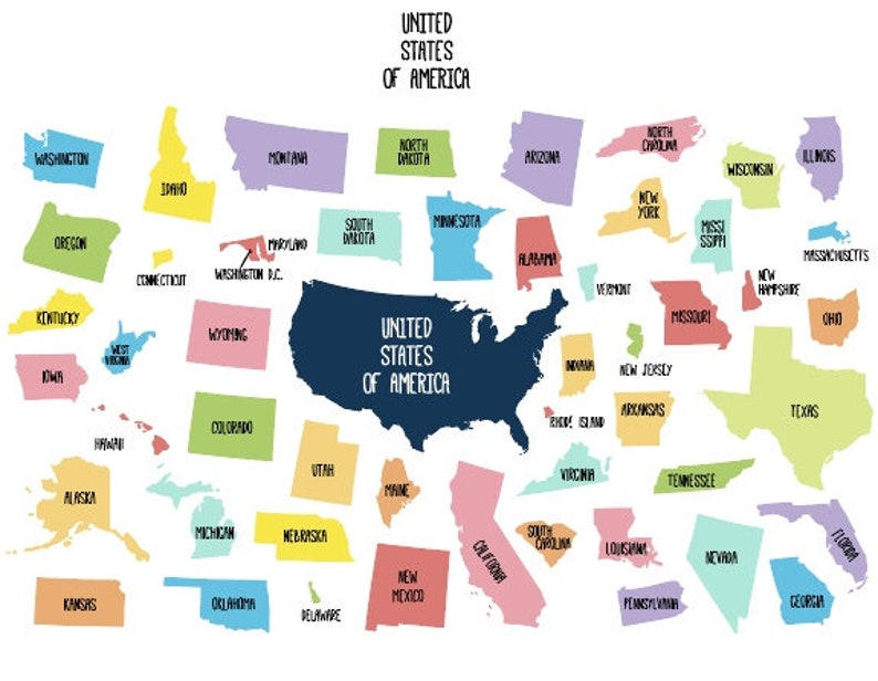 United States Geography Maps Activities,clipart of Usa,geography Map ...