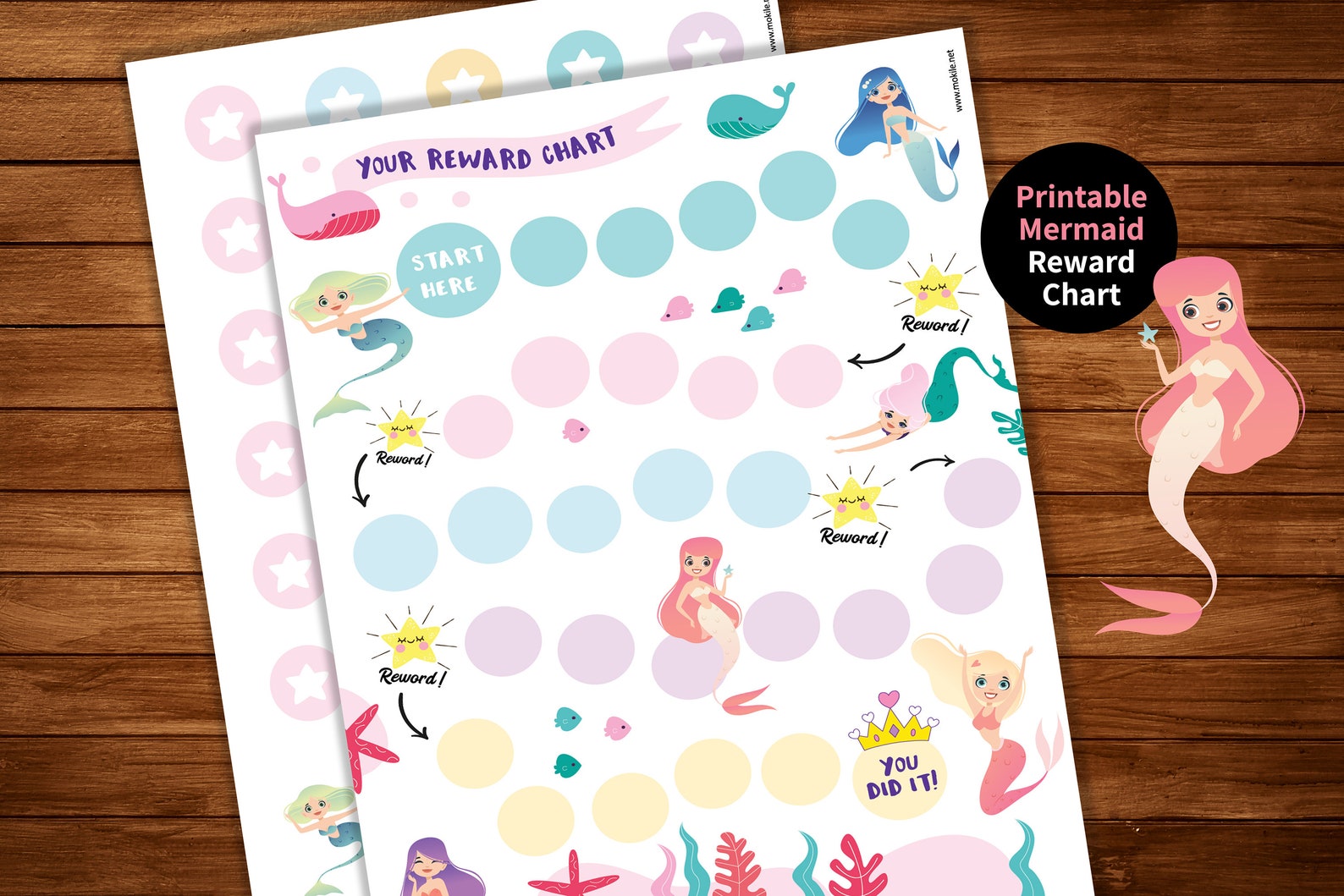 Girl Daily Schedule,to Do List Printable, Printable Mermaid, Printable ...
