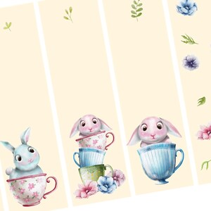 Printable Bookmarks Template, Printable Gift, Animals Bookmarks ...