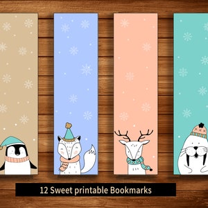 Printable Bookmarks Template, Animals Bookmarks, Printable Bookmarks ...