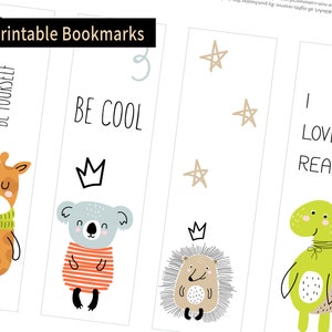 Printable Bookmarks Template, Animals Bookmarks, Printable Bookmarks ...