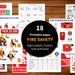 Fire Safety Fire Clipping Art Safety Signage Fire Exit - Etsy