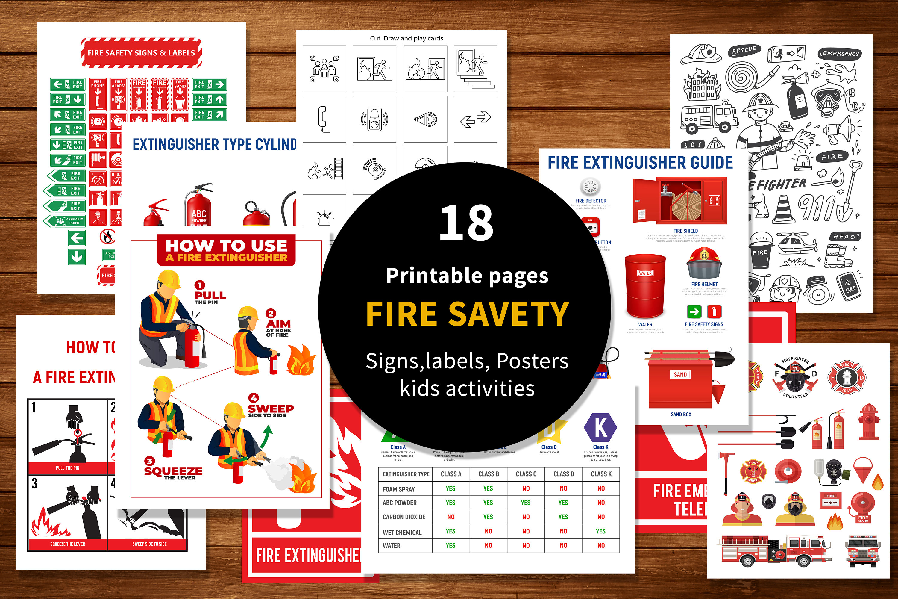 Fire Safety, Fire Clipping Art, Safety Signage, Fire Exit, Firefighting ...