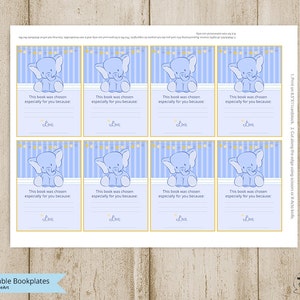 Printable Bookplates -baby Shower Bookplates-book Plates-instant ...